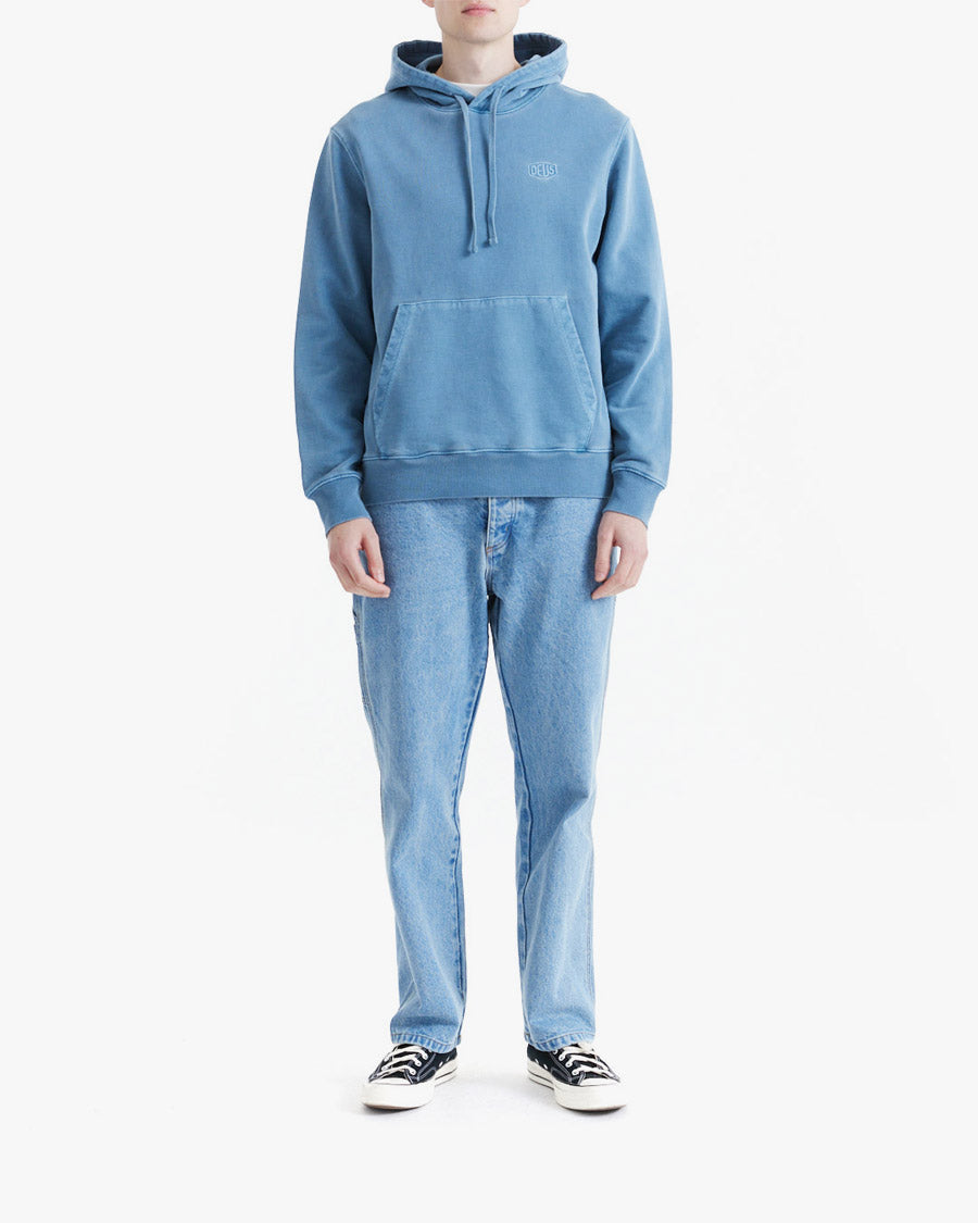 Moletom Classics Canguru Box Fit Shield Garment Dyed - Azul – Deus Ex ...