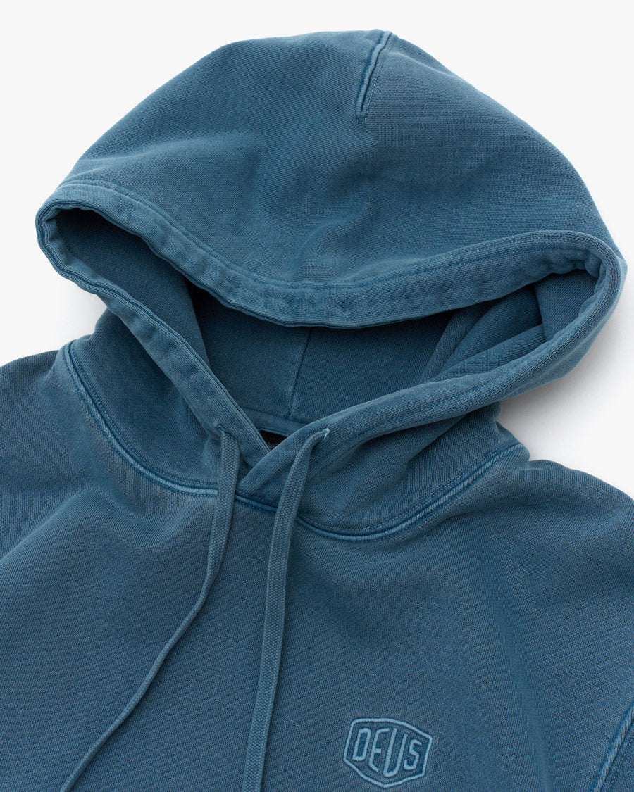 Moletom Classics Canguru Box Fit Shield Garment Dyed - Azul – Deus Ex ...
